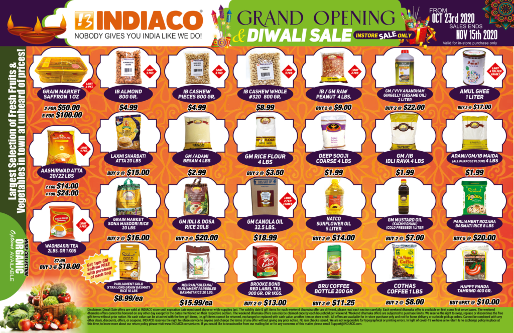 Grand Opening & Diwali Sale! – Welcome to IndiaCo