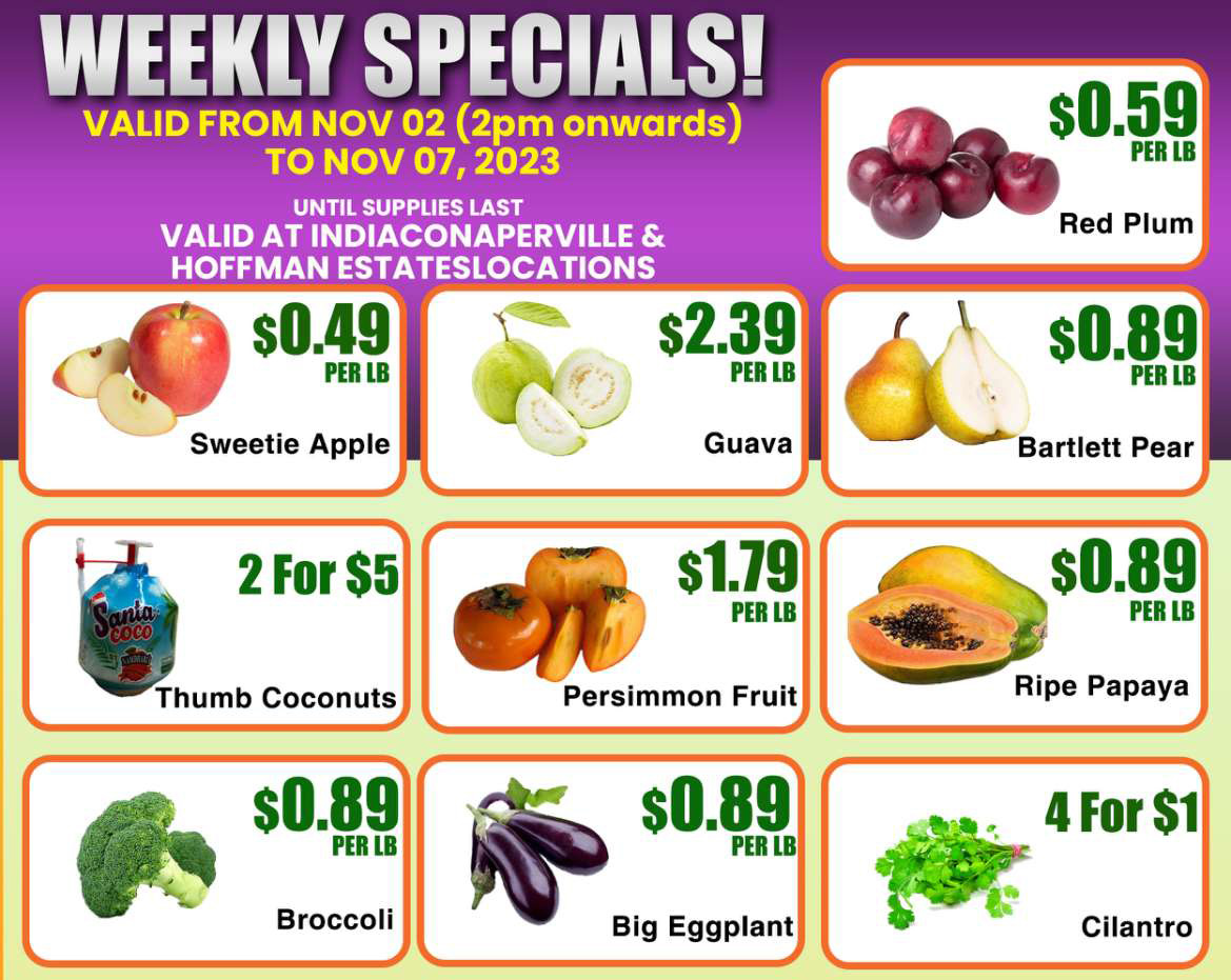 This week’s specials – Indiaco Naperville & Hoffman Estates – Welcome ...